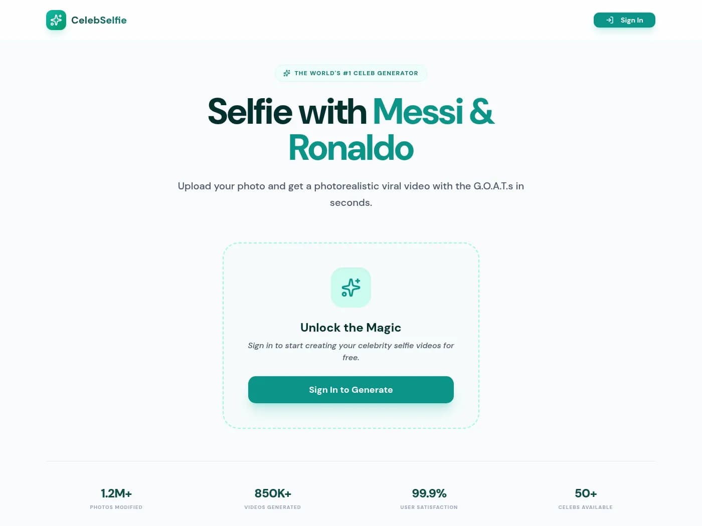 Celeb Selfie Generator