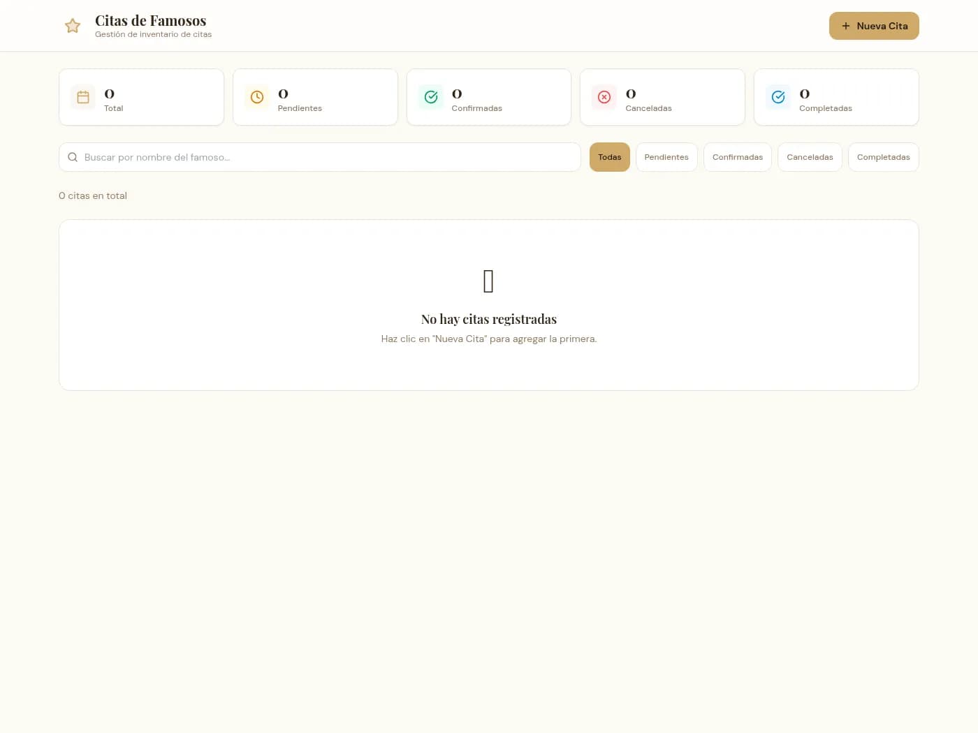 Celebrity Appointment Tracker