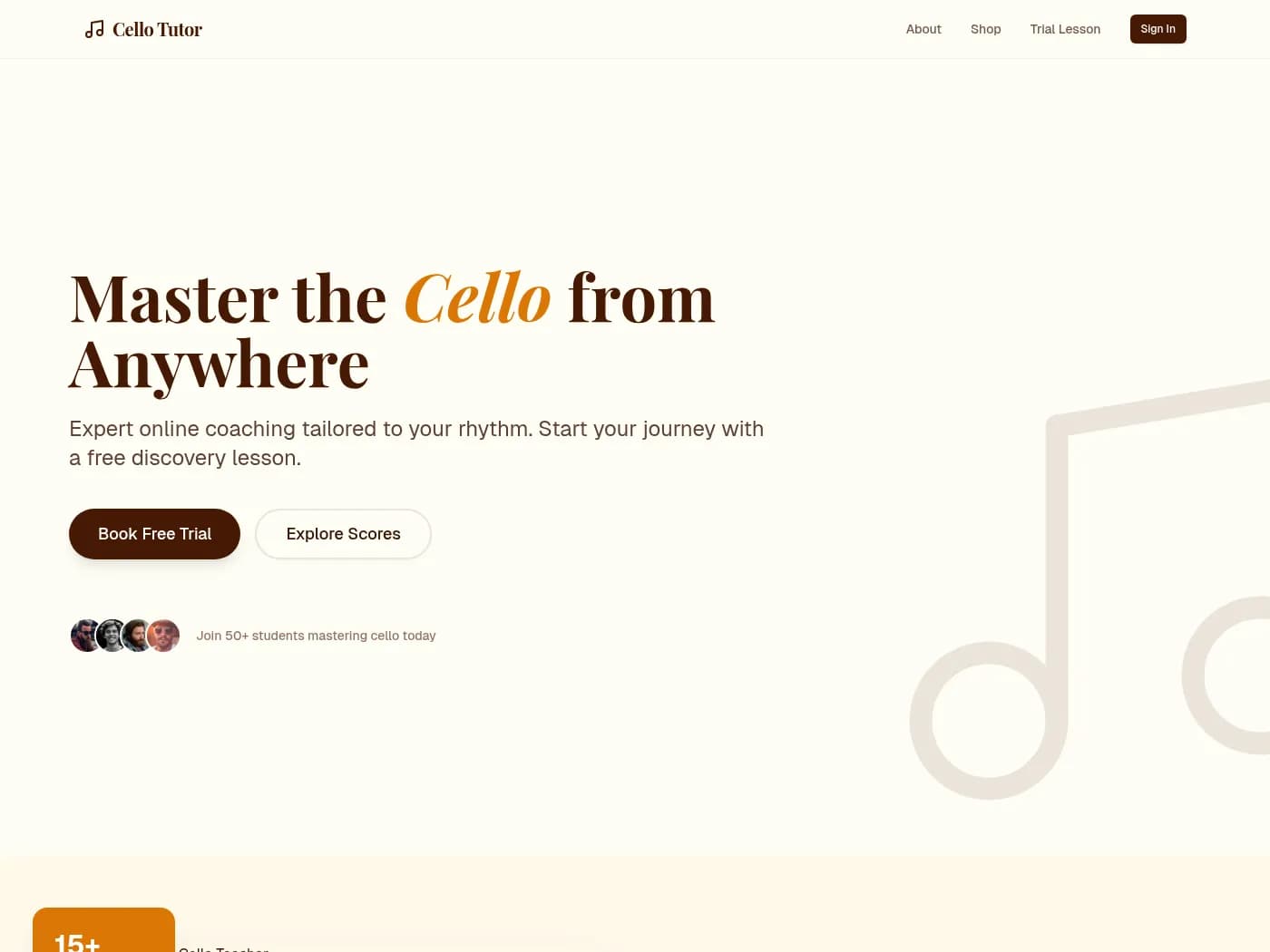 Cello Tutor Online