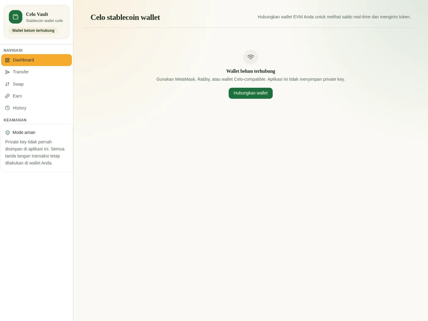 Celo DeFi Wallet Suite