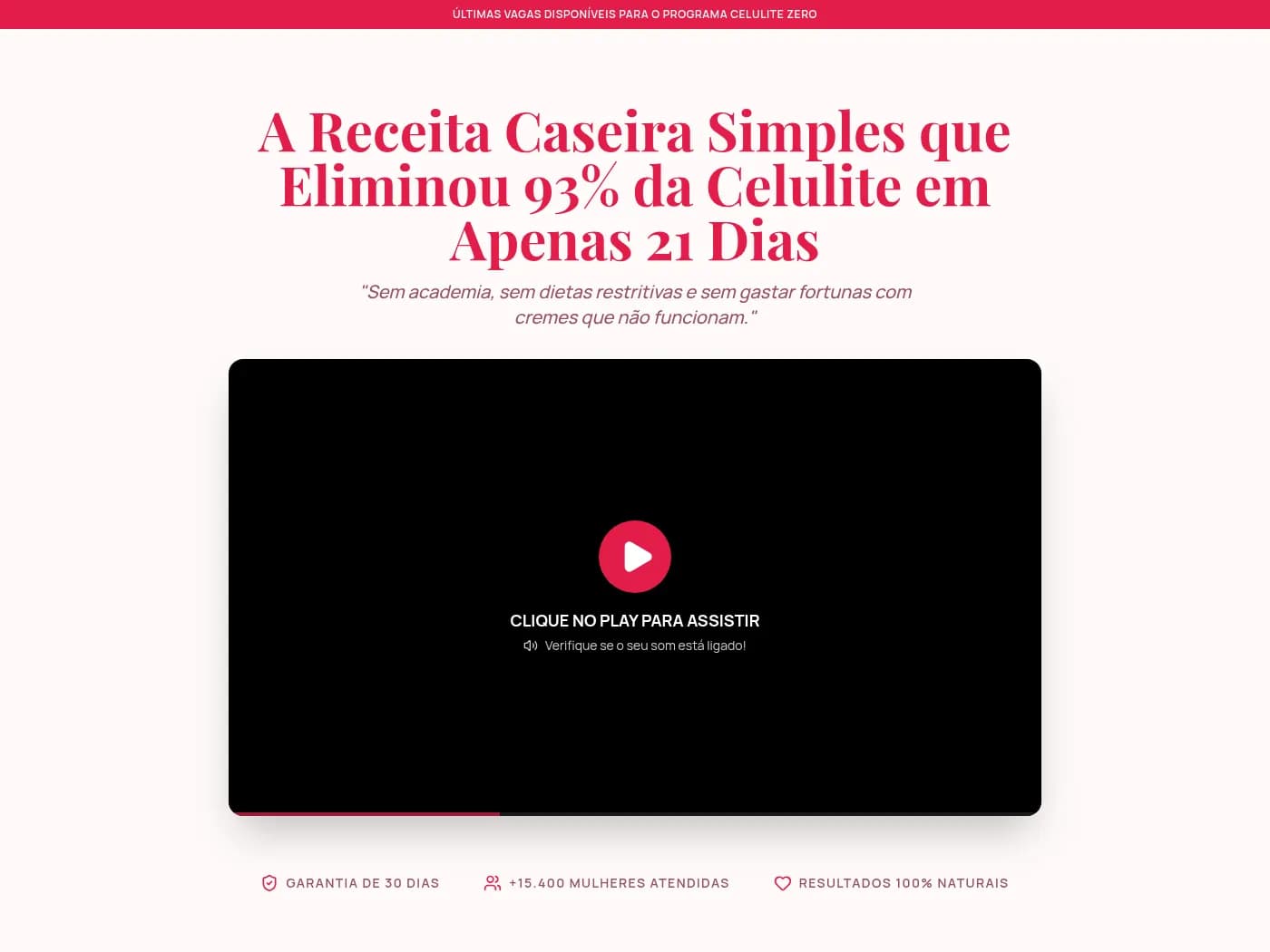 Celulite Zero Landing Page