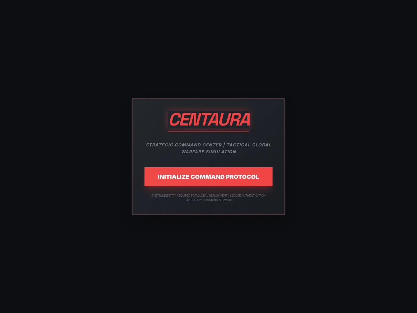 Centaura War Game