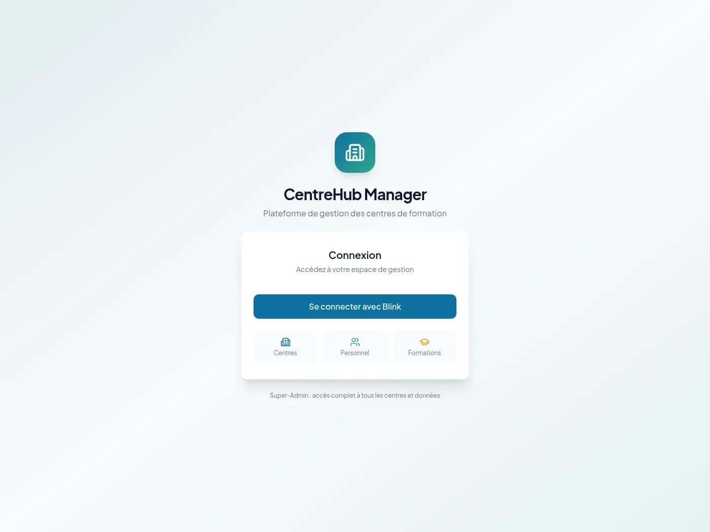 CentreHub Manager