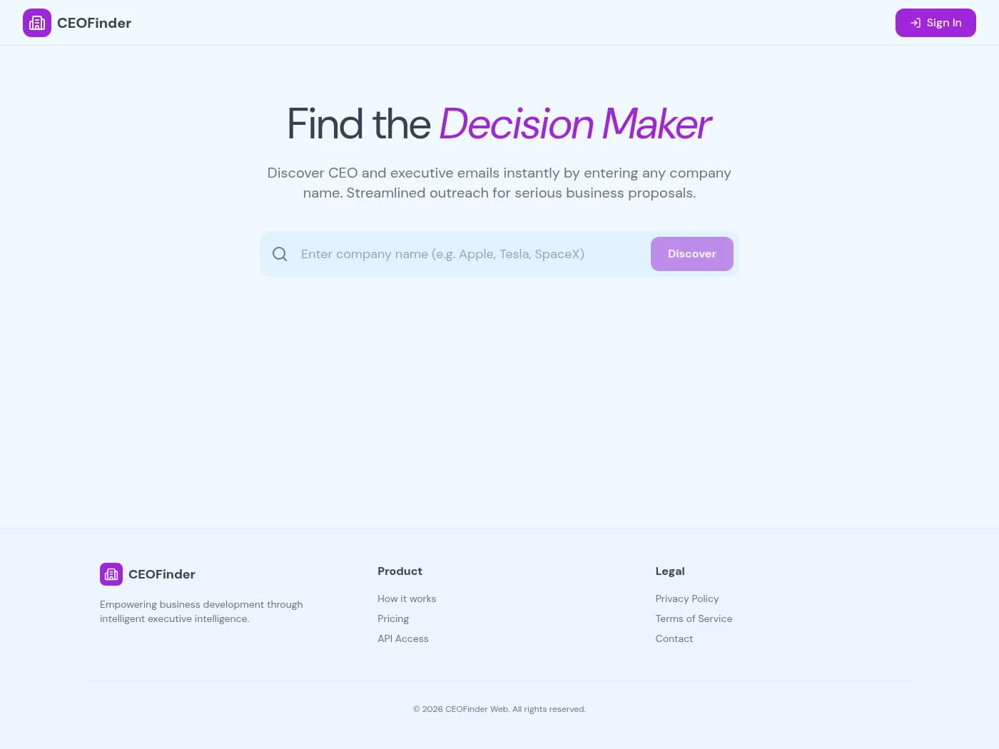 CEO Finder Web