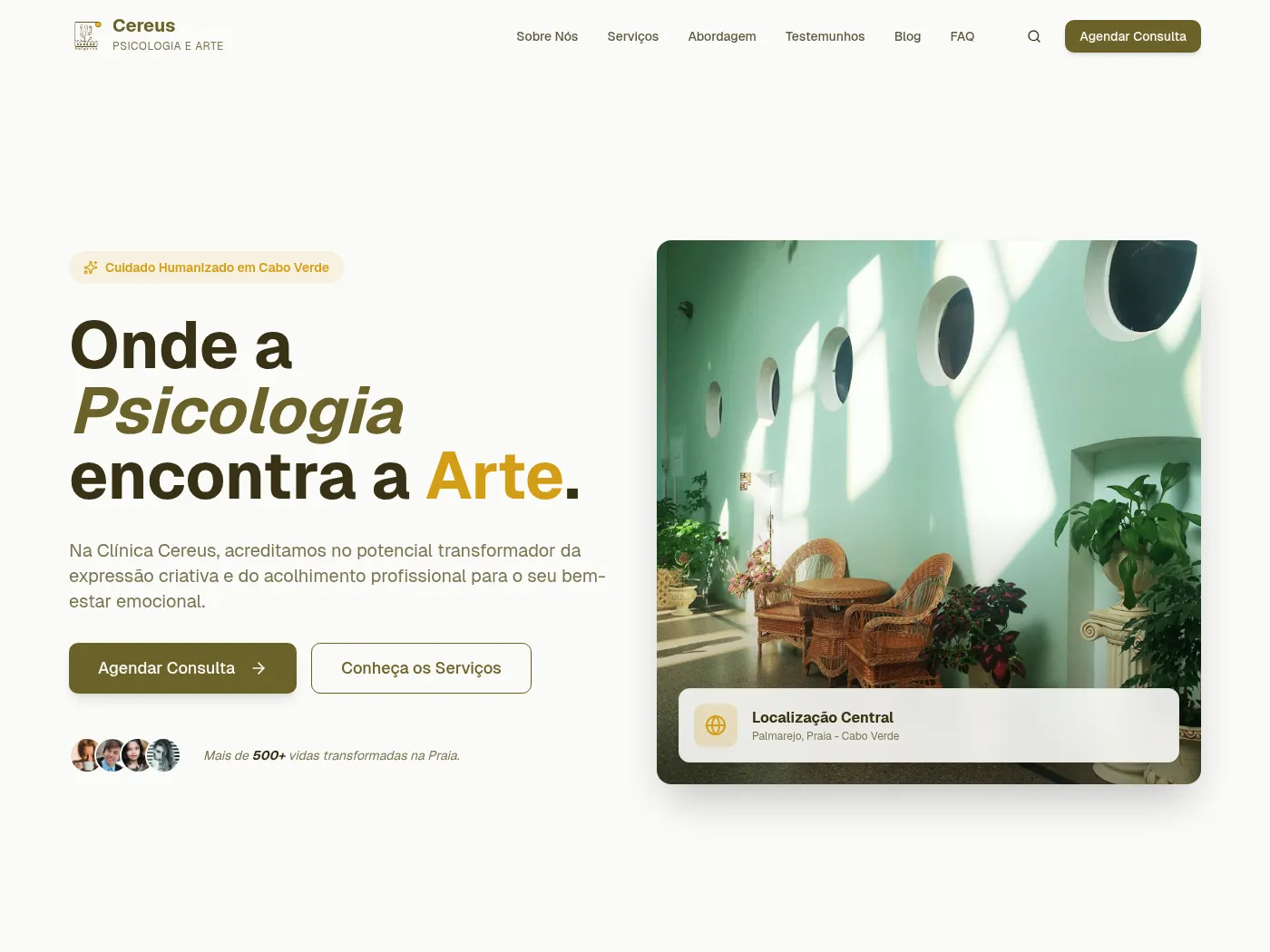 Clínica Cereus Psicologia Site
