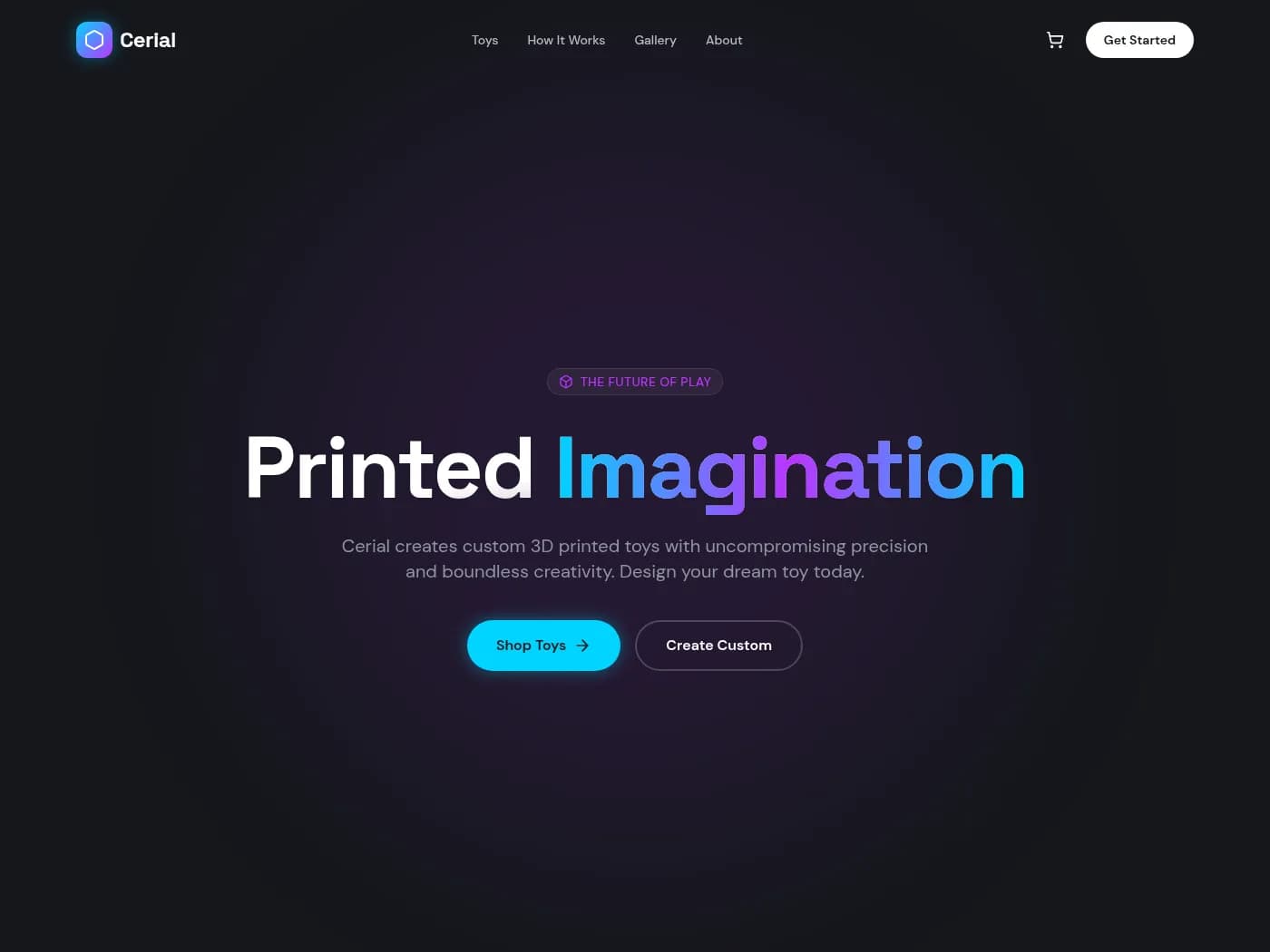 Cerial 3D Toy Site