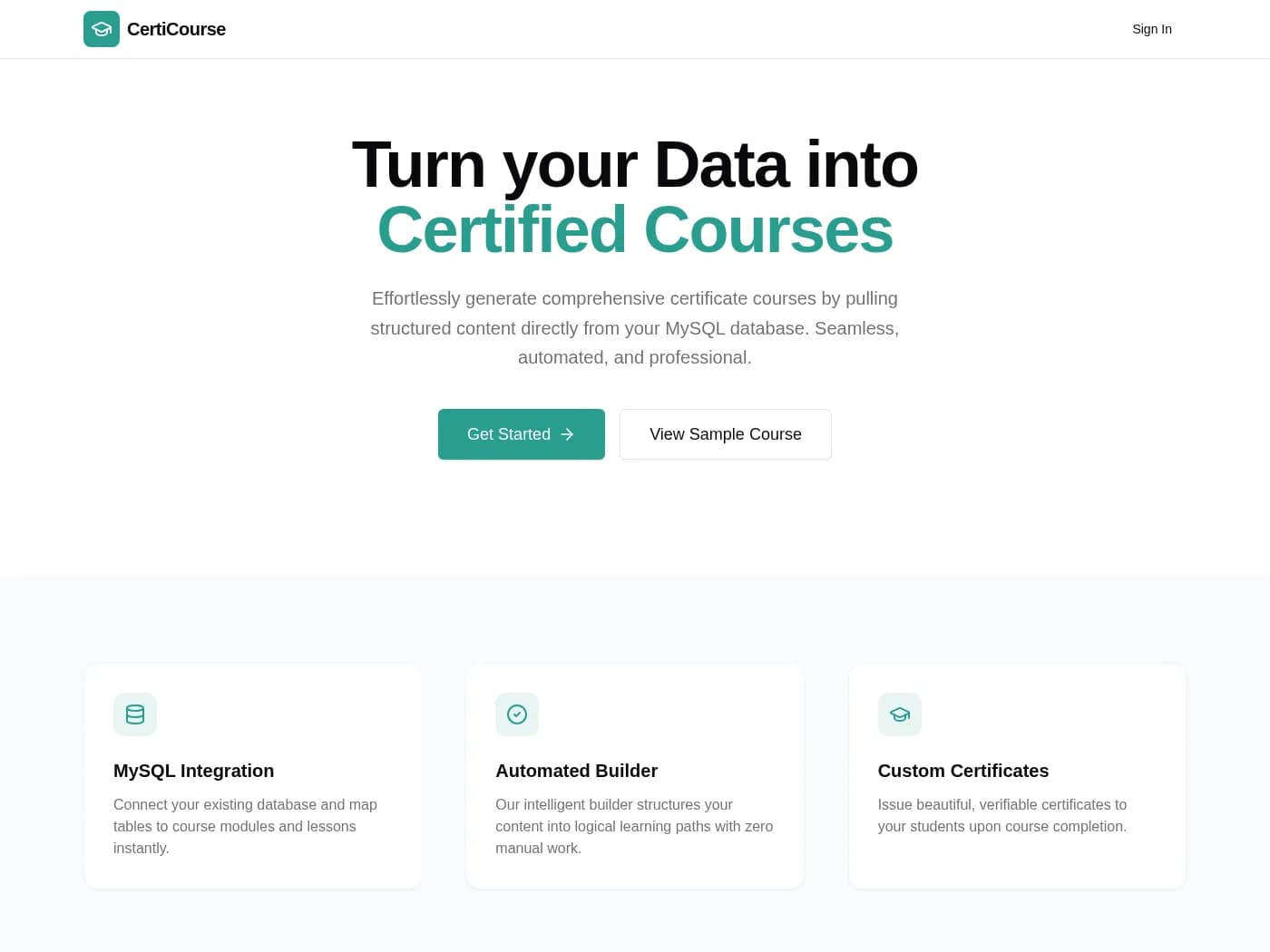 CertiCourse Builder