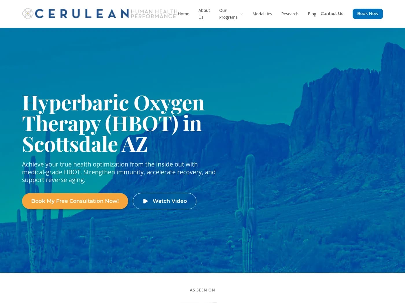 Cerulean-Inspired Website
