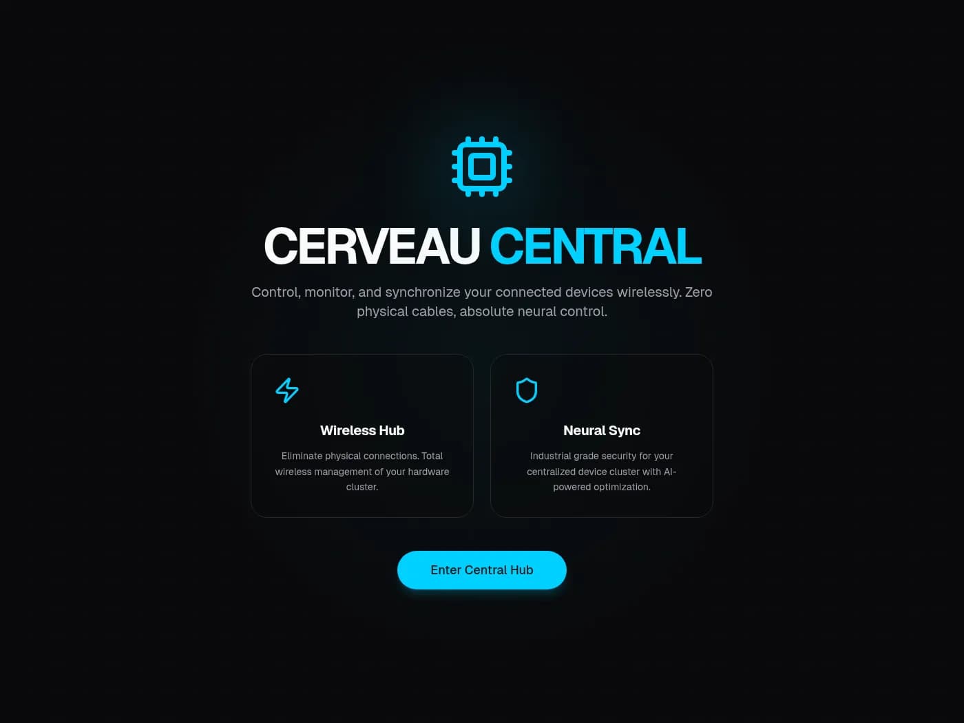 Cerveau Central Dashboard