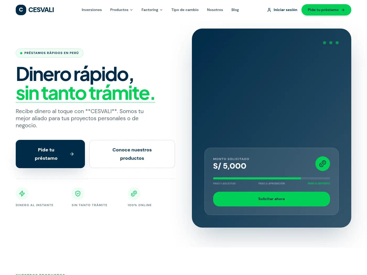 Cesvali Loan Portal