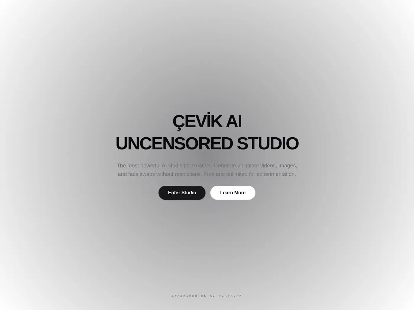 Çevik AI Uncensored Studio