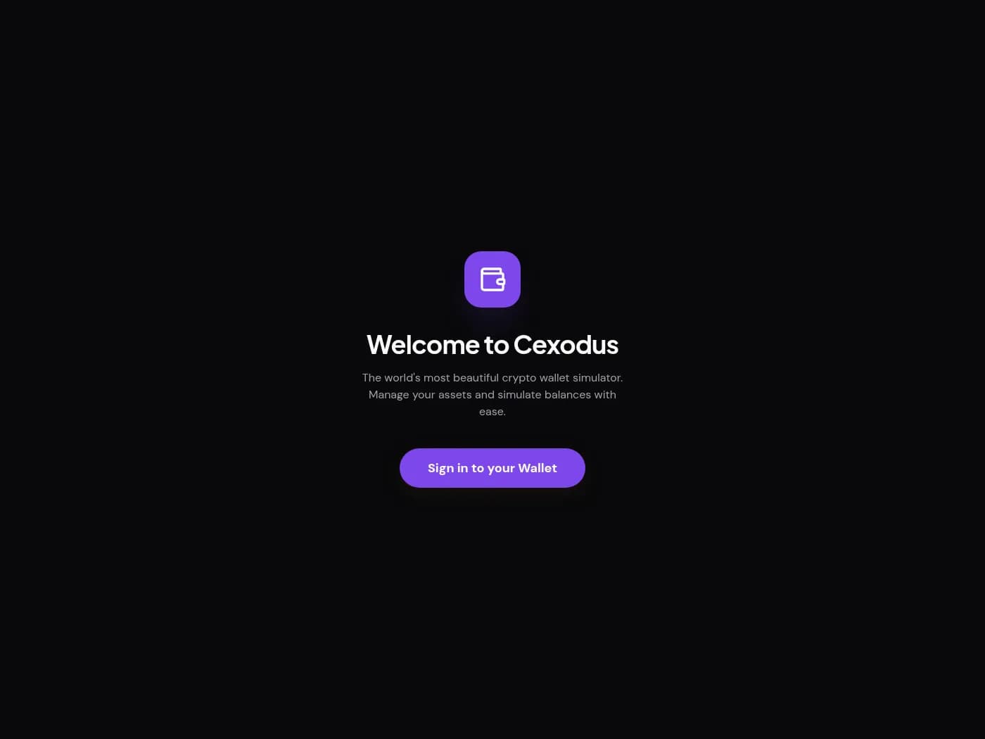 Cexodus Crypto Wallet