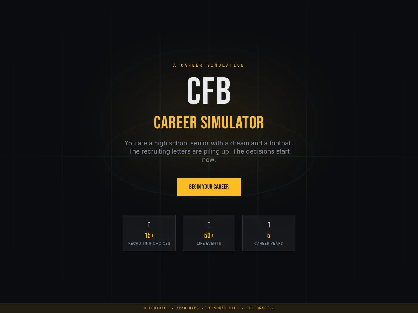 CFB Career Simulator