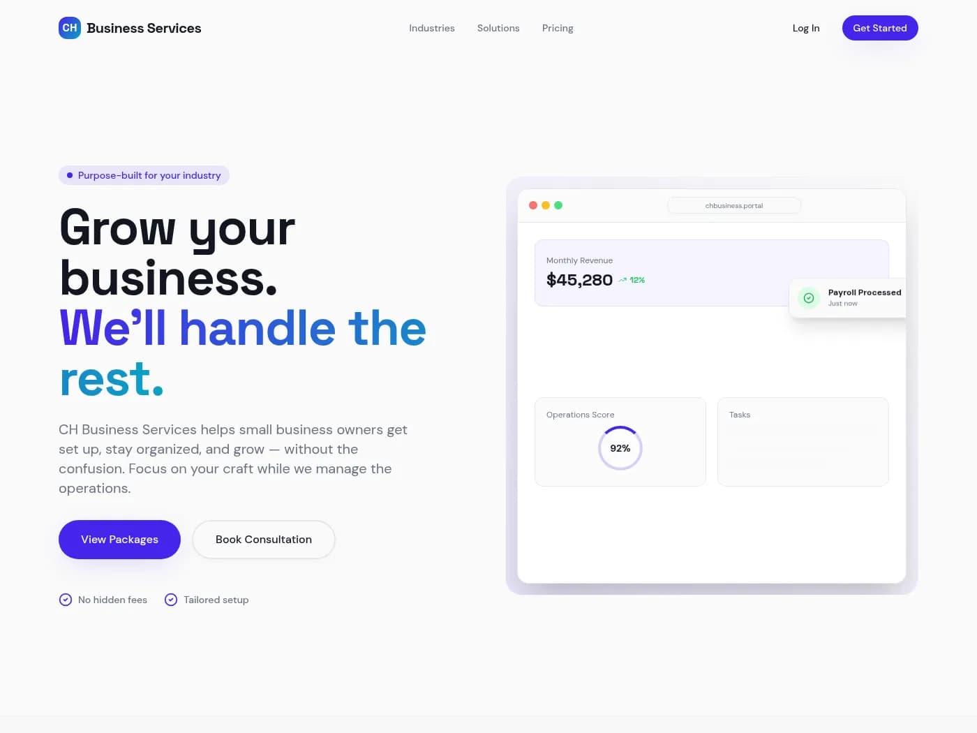 CH Business Services Portal