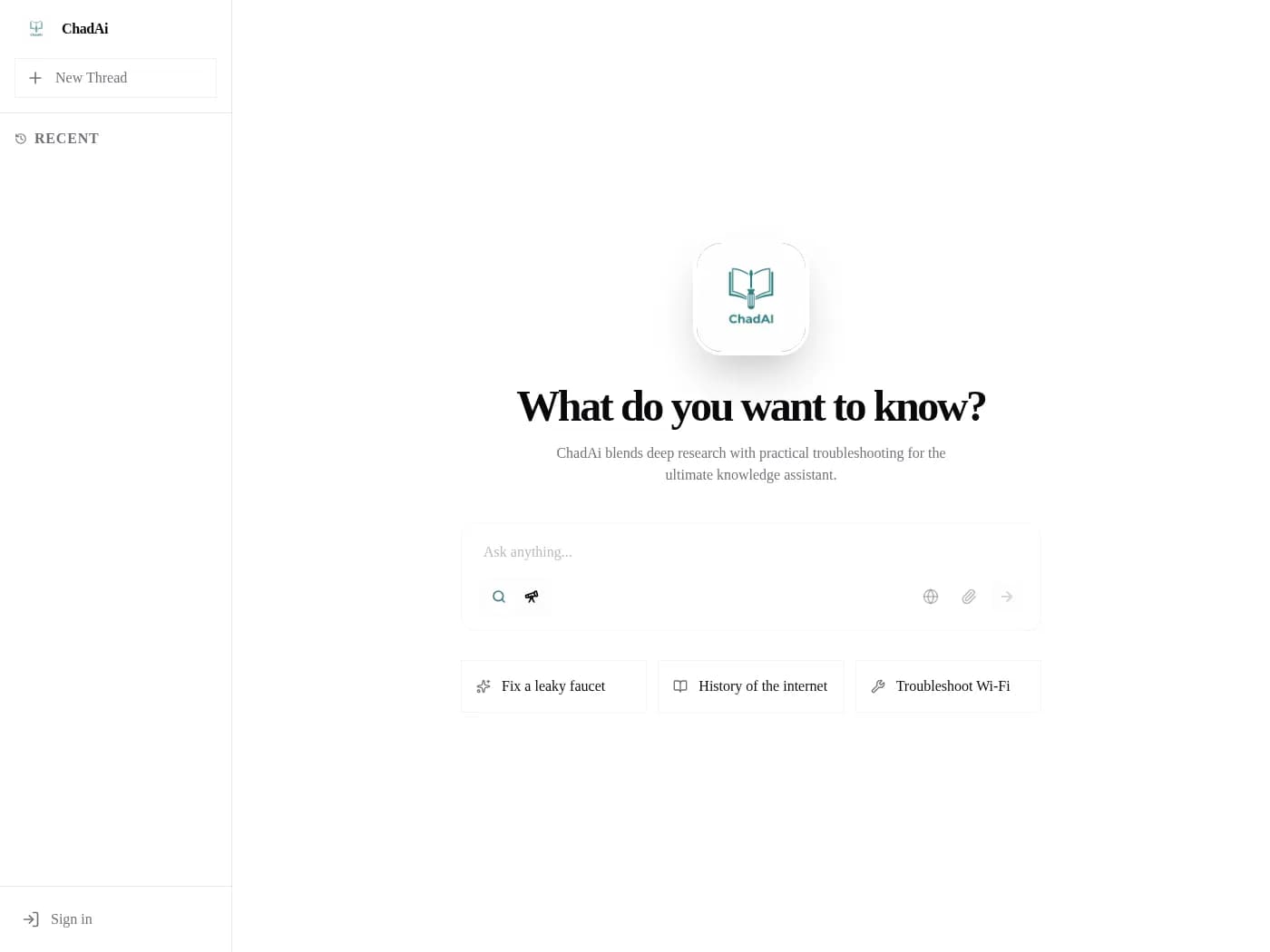 ChadAi Knowledge Assistant