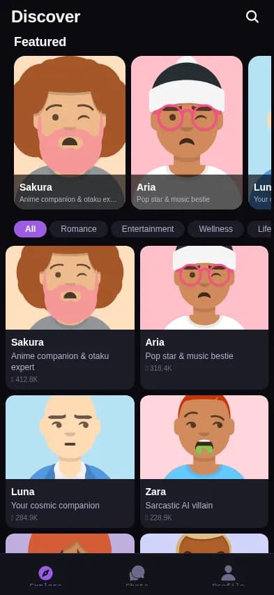 Chai AI Chat Clone