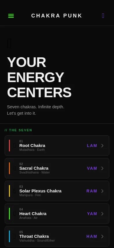 Chakra Punk Explorer