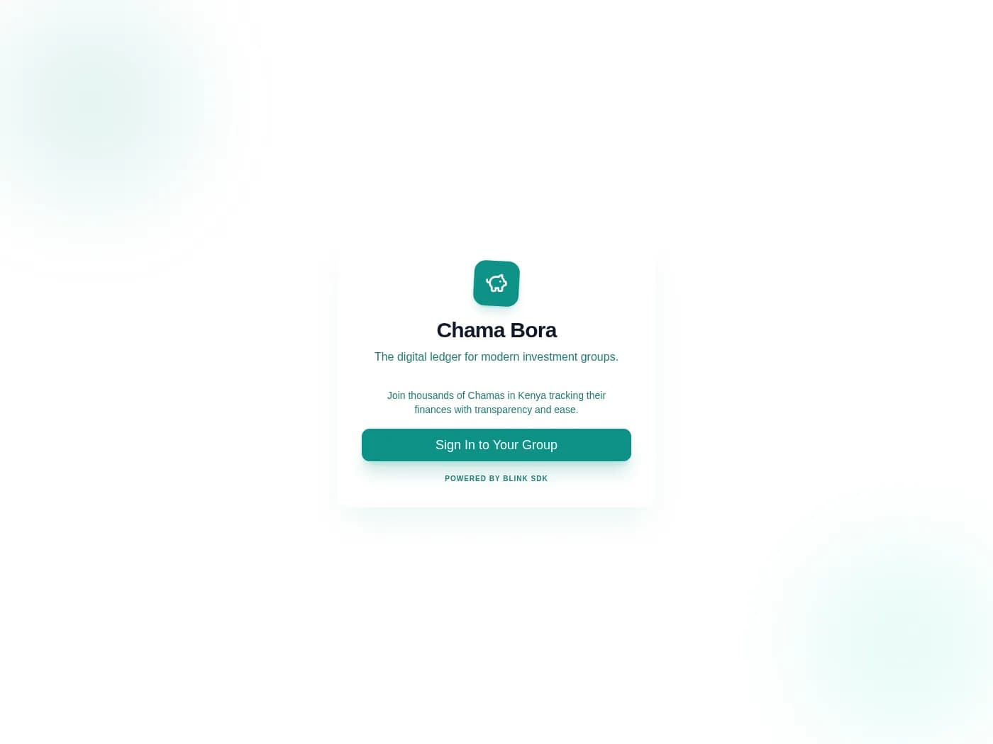 Chama Bora Ledger