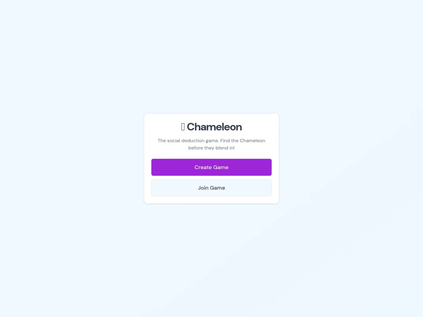 Chameleon Social Game