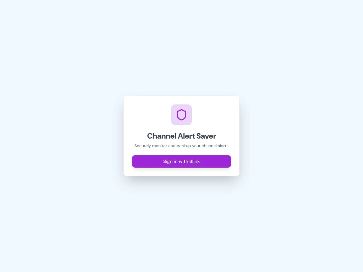 Channel Alert Saver
