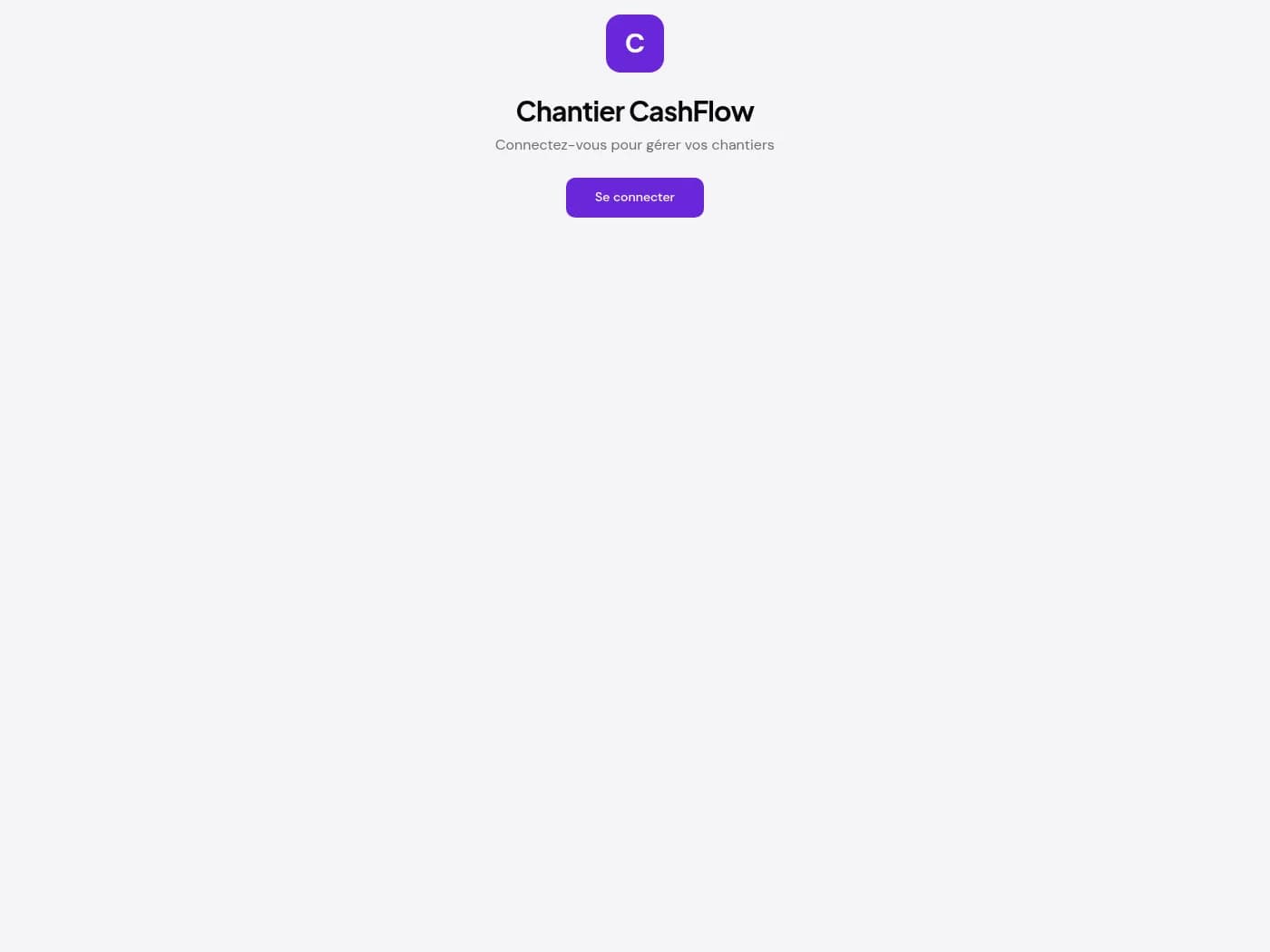 Chantier CashFlow Tracker