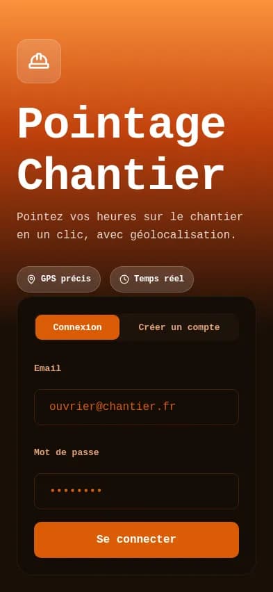 Chantier Check-In