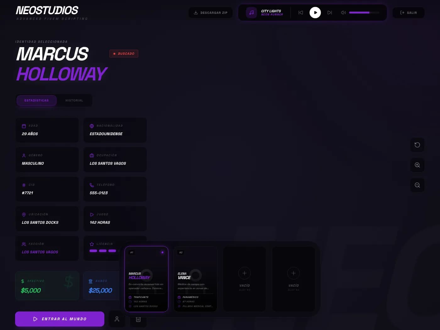 HeroCard UI Replica
