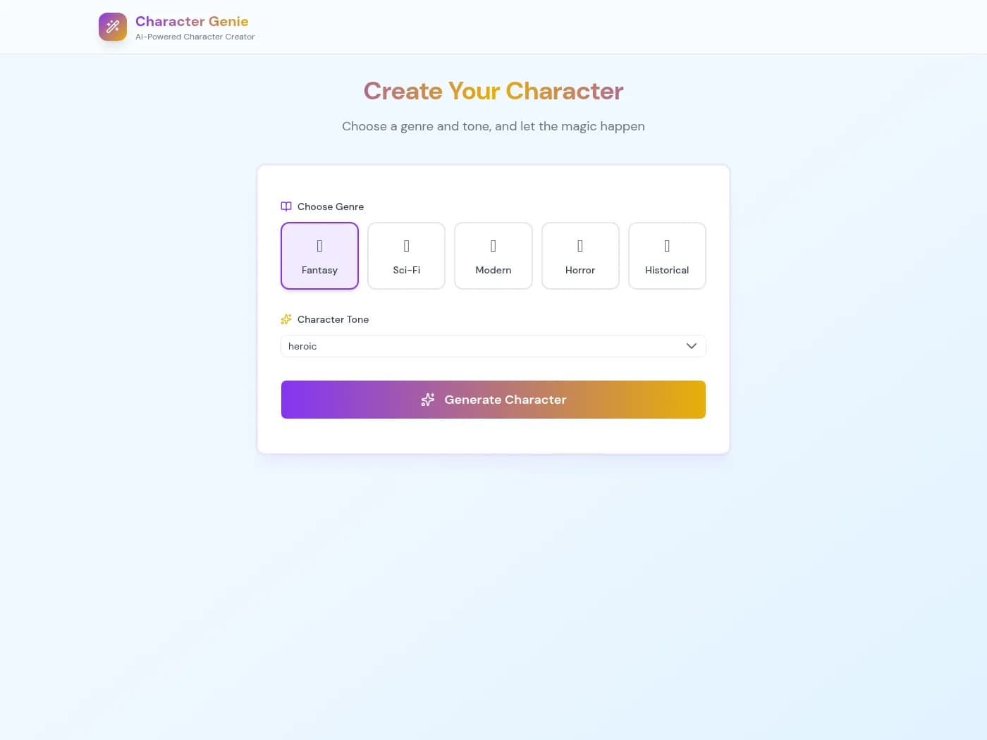 Character Genie