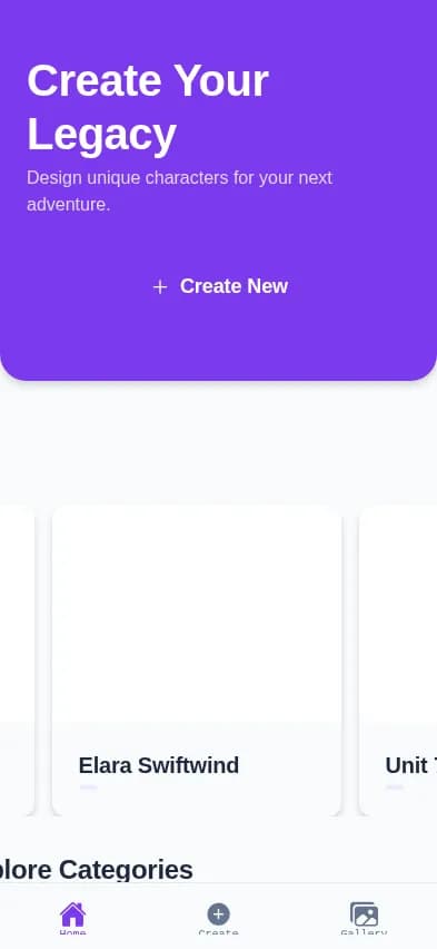 Character Creator Hub