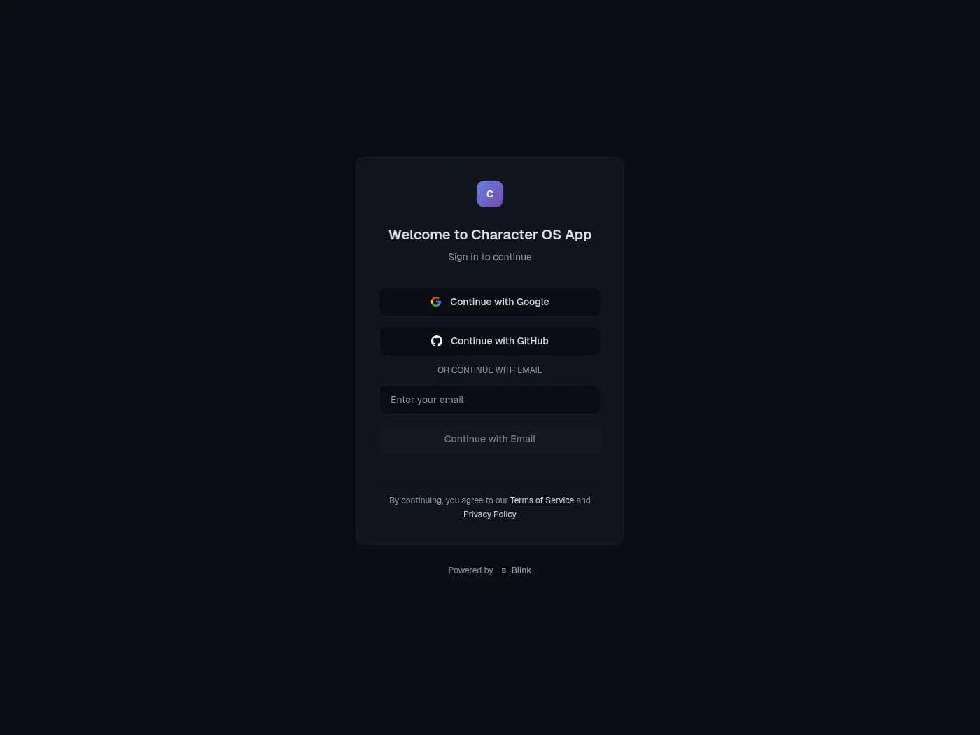 Character OS App