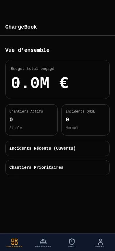 ChargeBook Web & Mobile