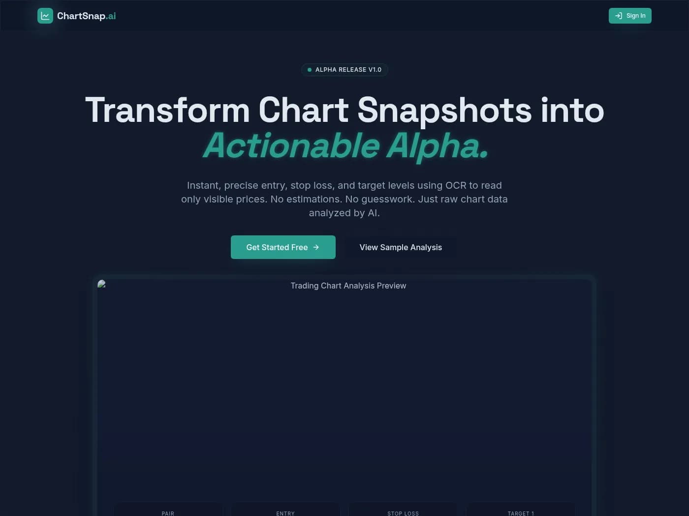 ChartSnap Analyzer