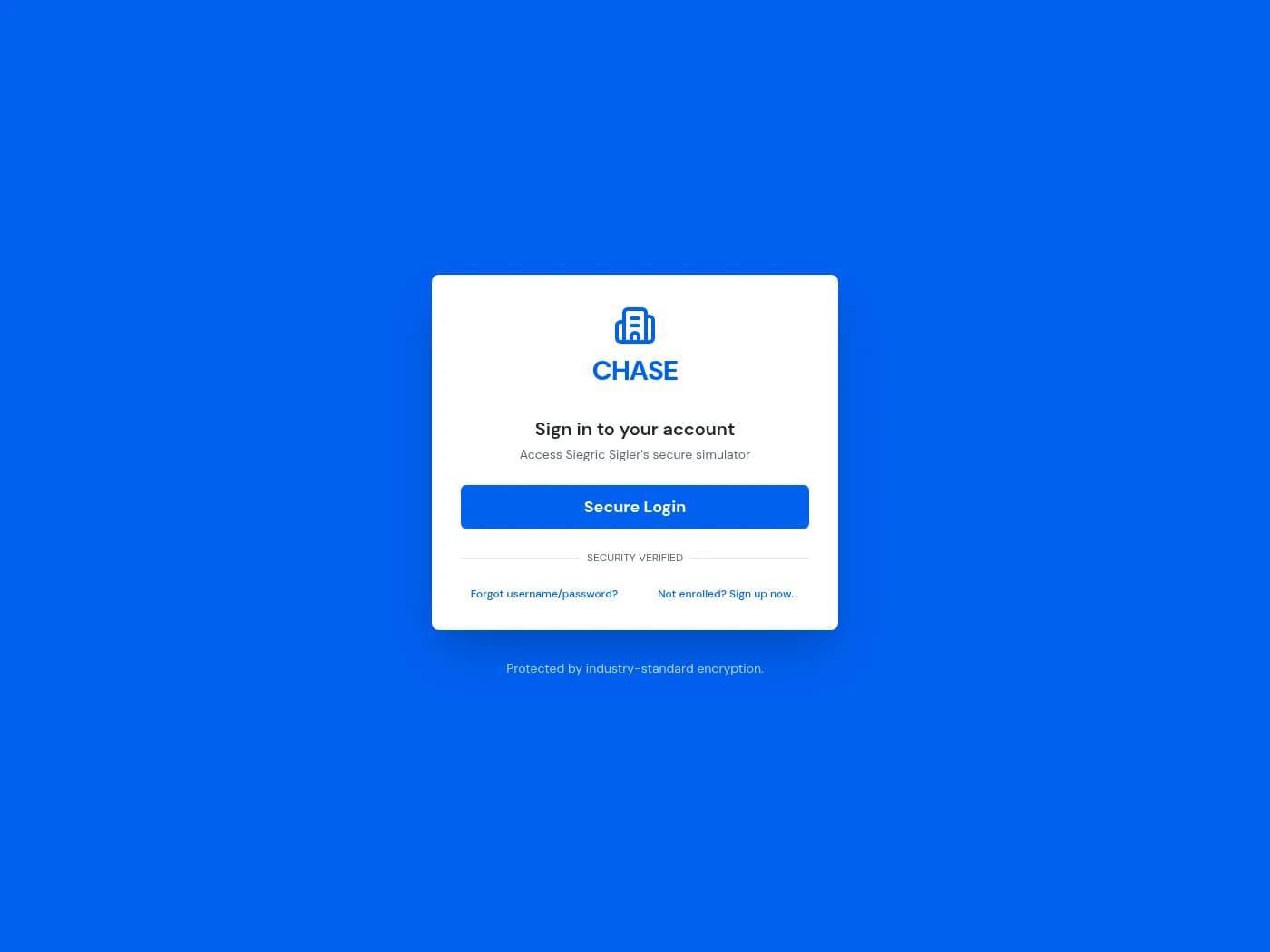 Chase Bank Account Demo