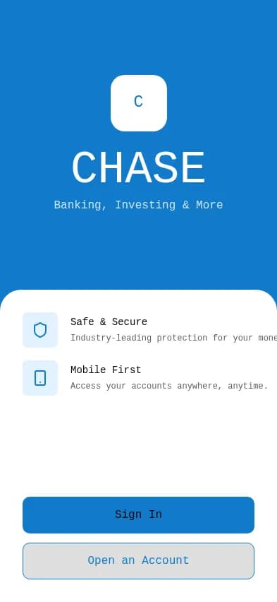 Chase Bank Simulator
