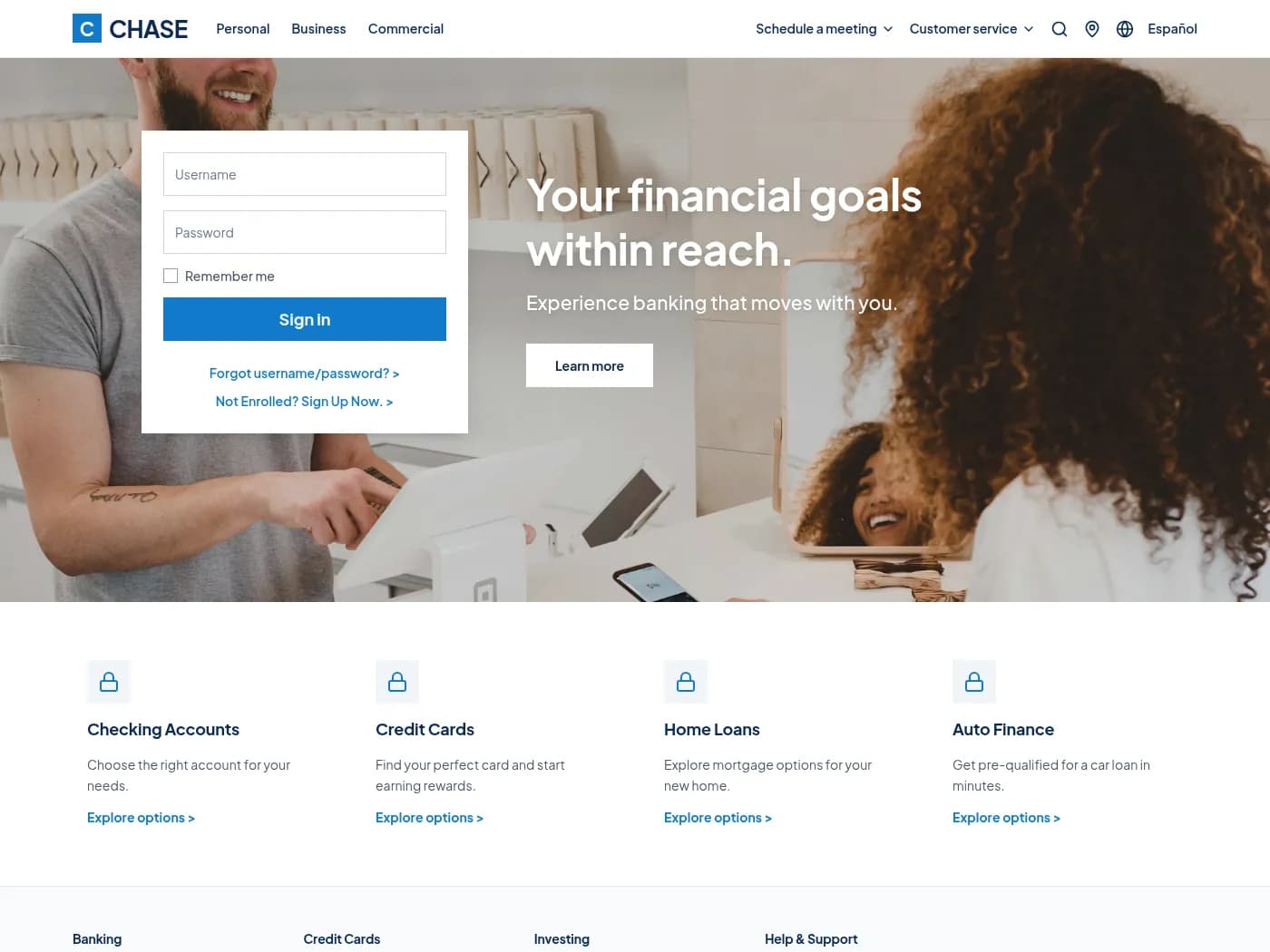 Chase Bank Web Clone