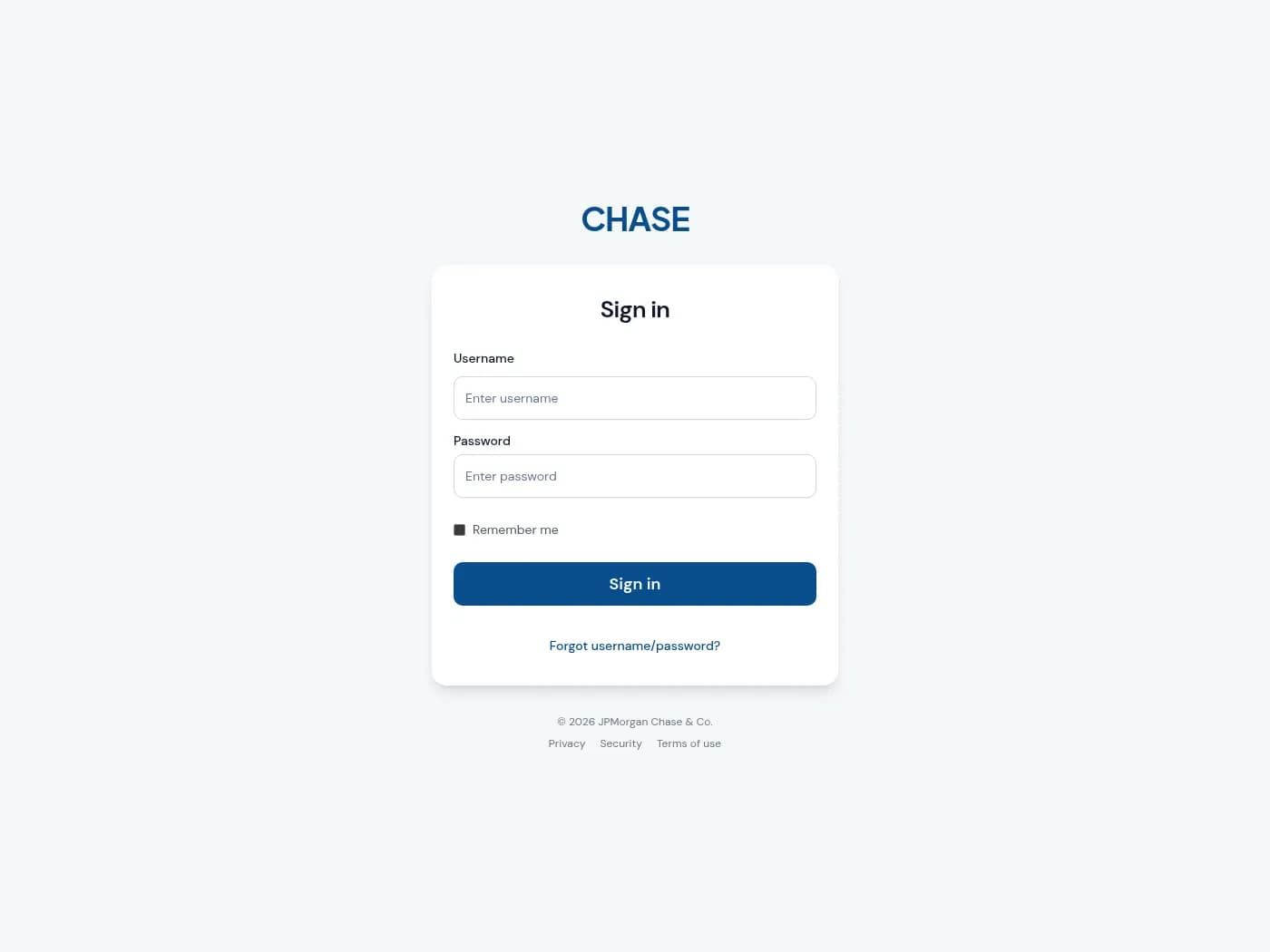 ChaseStyle Banking Demo