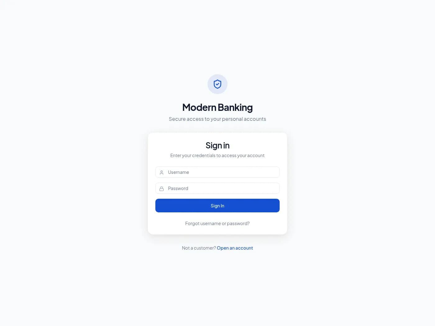 Chase Login Demo
