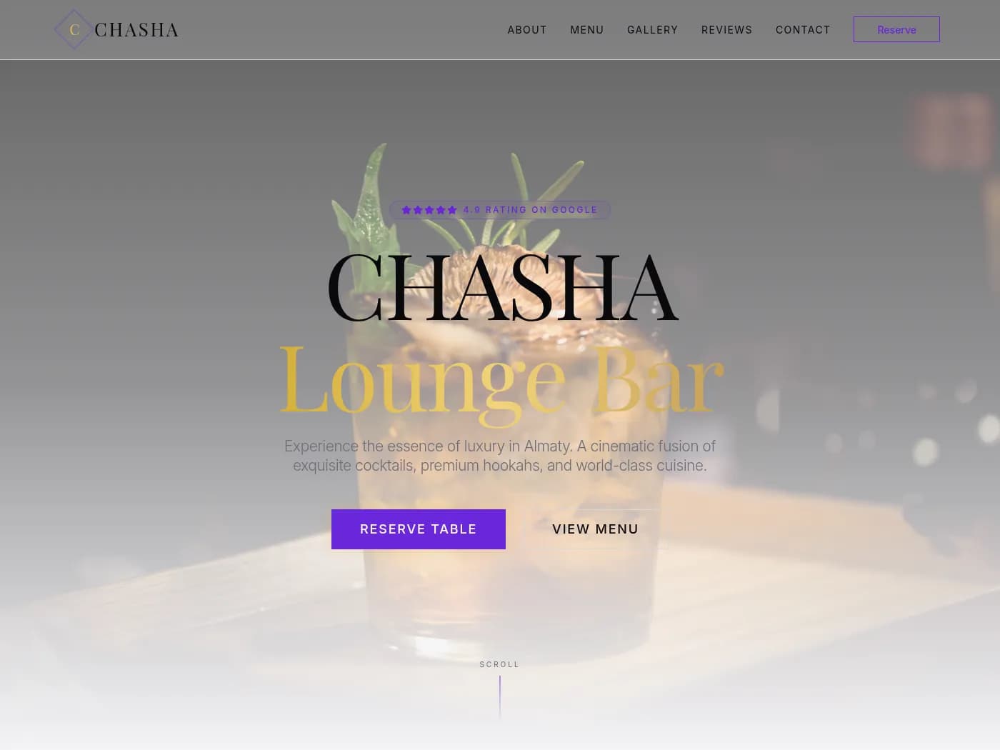 CHASHA Lounge Bar Site
