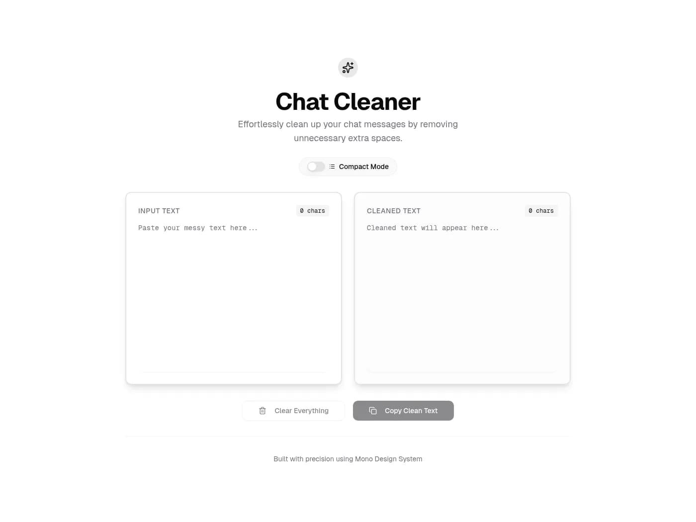 Chat Text Cleaner
