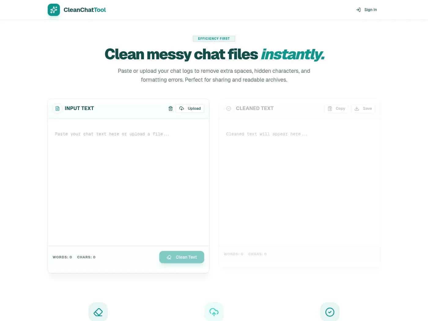 CleanChat Text Tool
