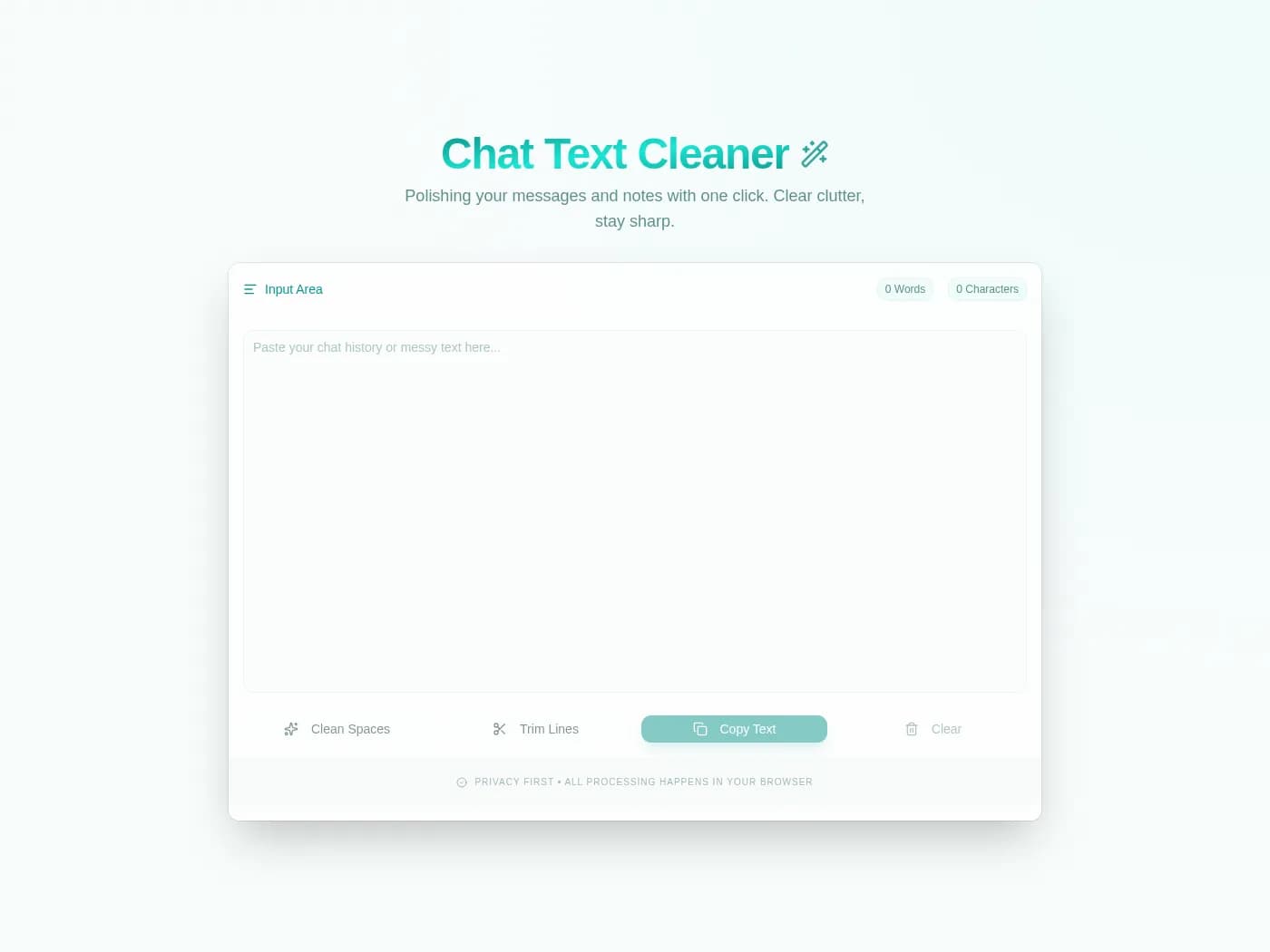 Chat Text Cleaner