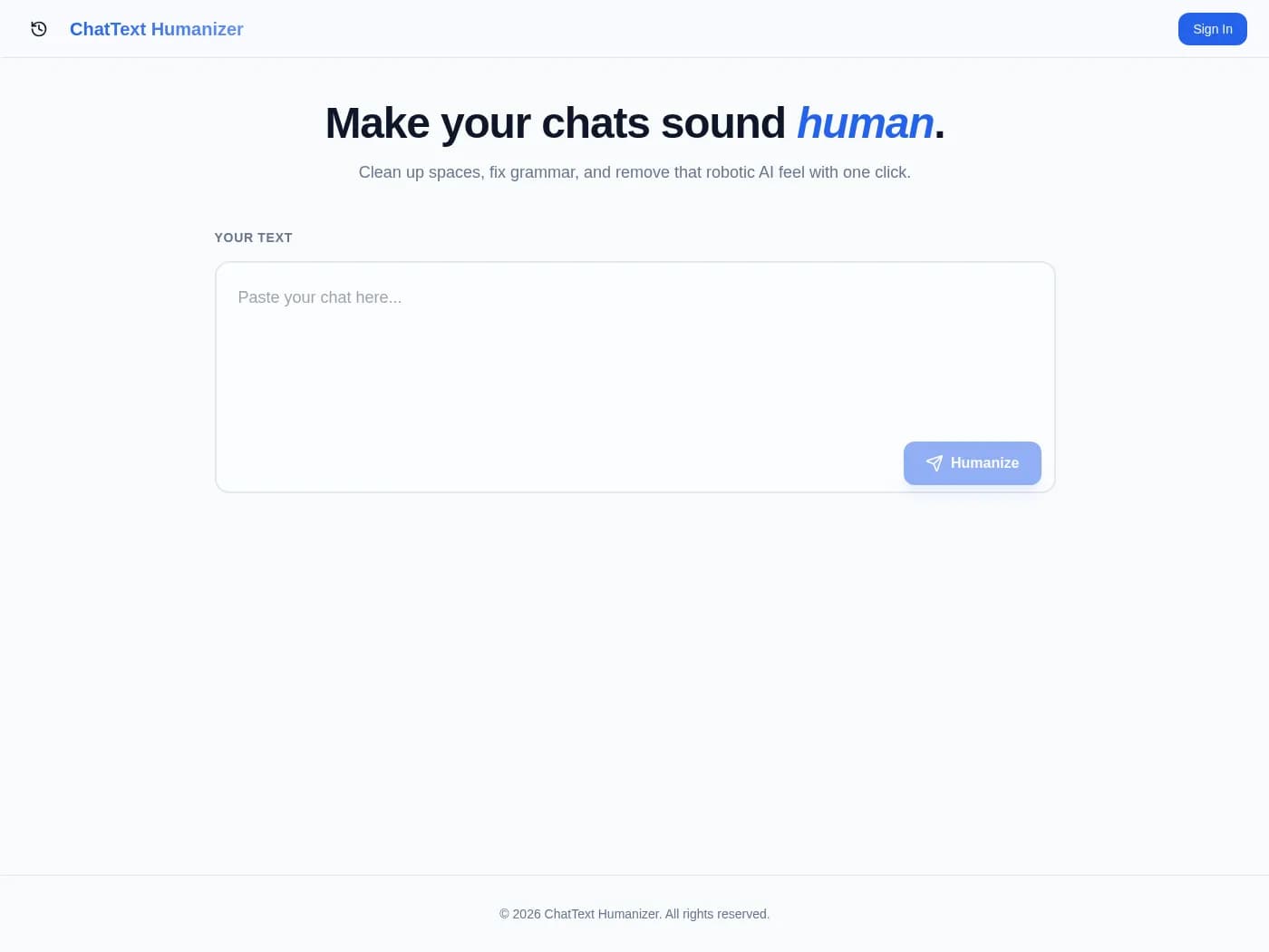 ChatText Humanizer