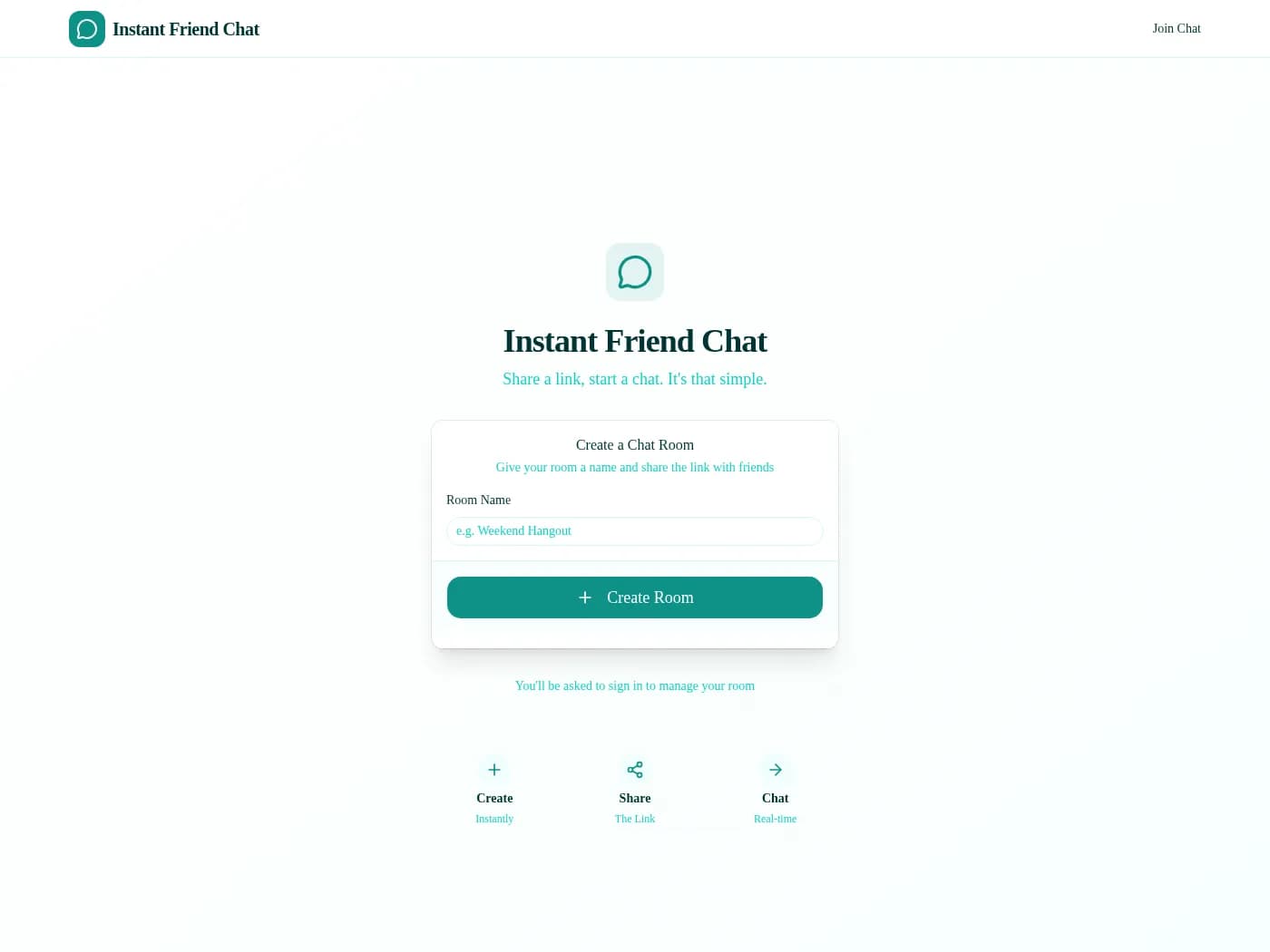 Instant Friend Chat
