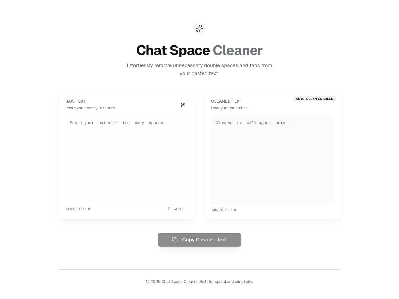 Chat Space Cleaner
