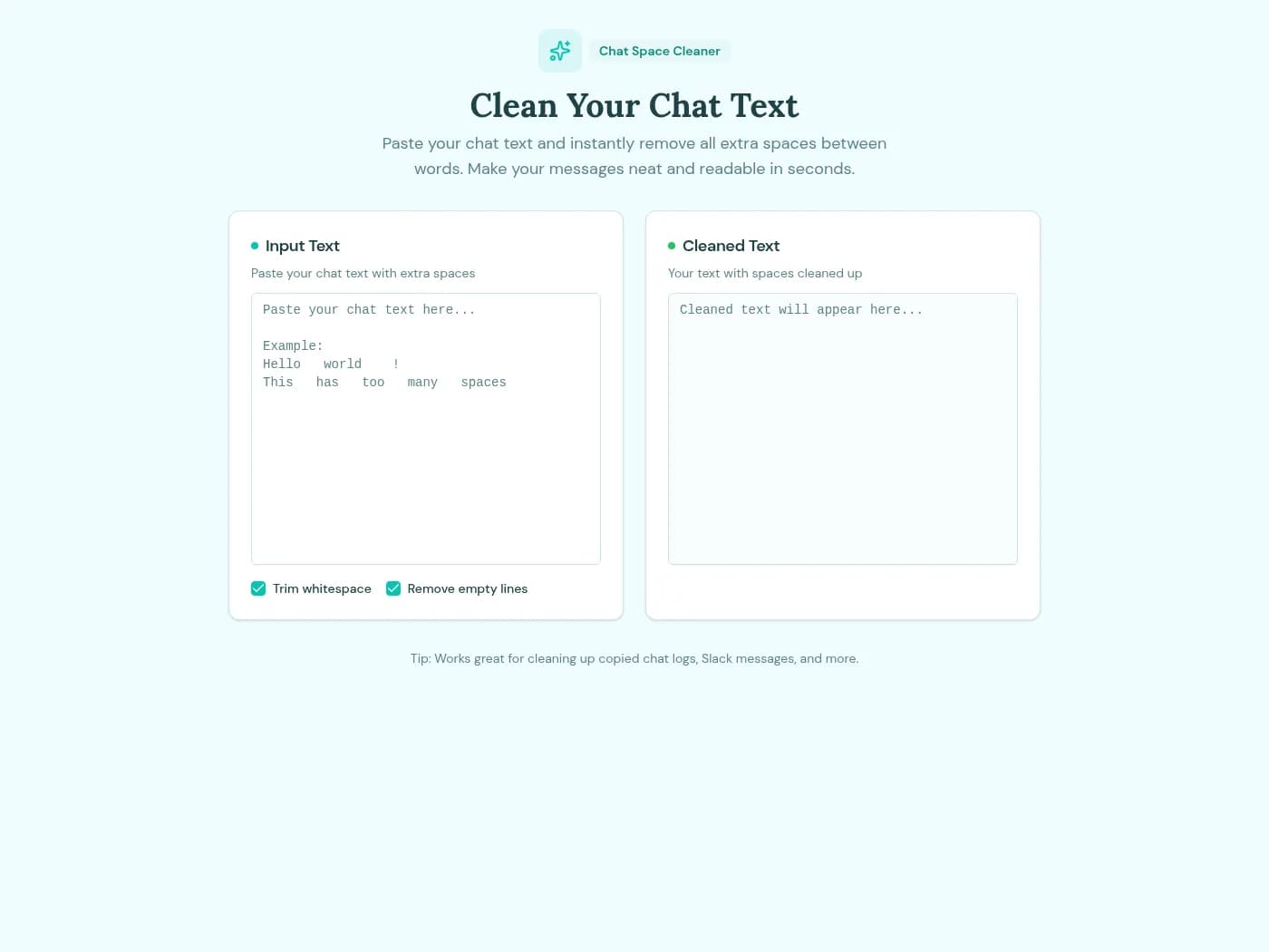 Chat Space Cleaner