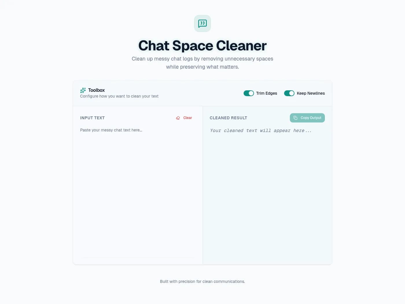 Chat Space Cleaner