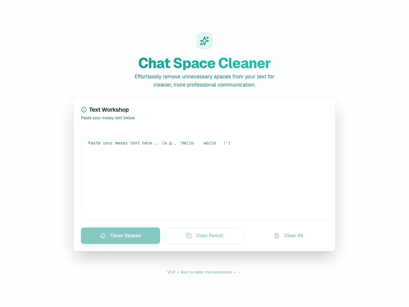 Chat Space Cleaner