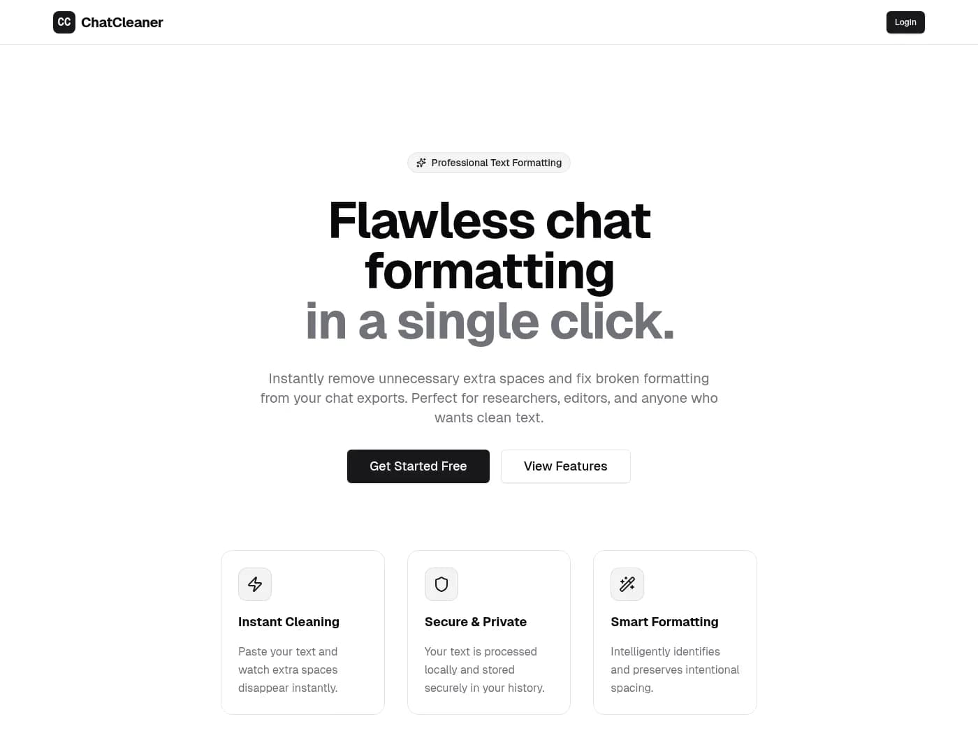 Chat Space Cleaner