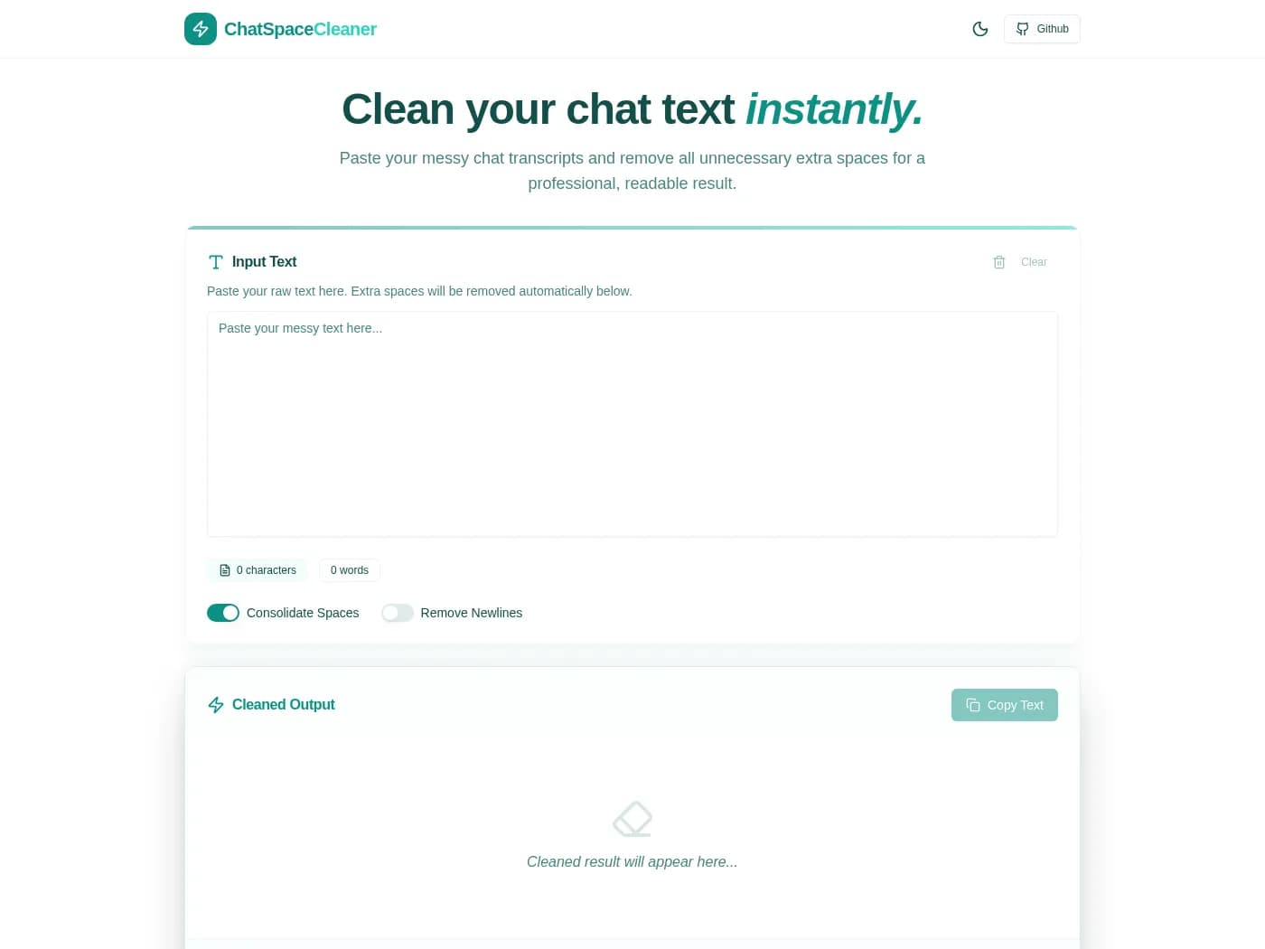 Chat Space Cleaner