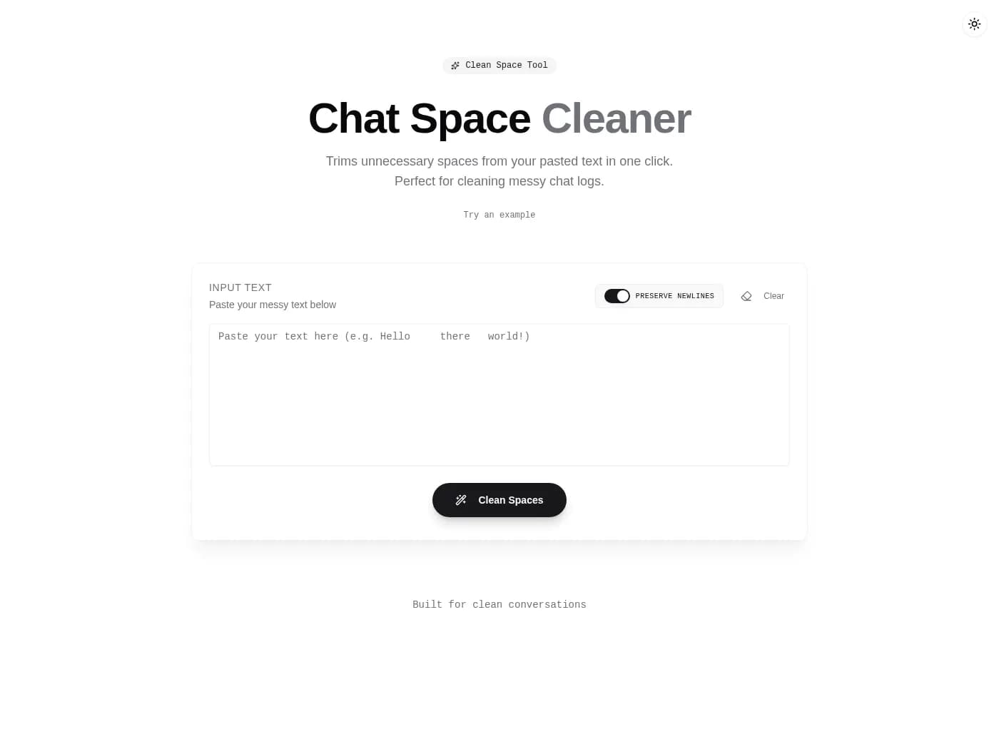 Chat Space Cleaner